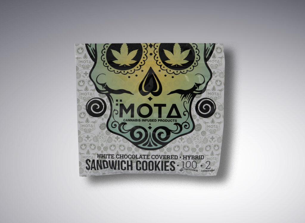 Mota White Chocolate Covered Sandwich Cookies - Mountain Meds
