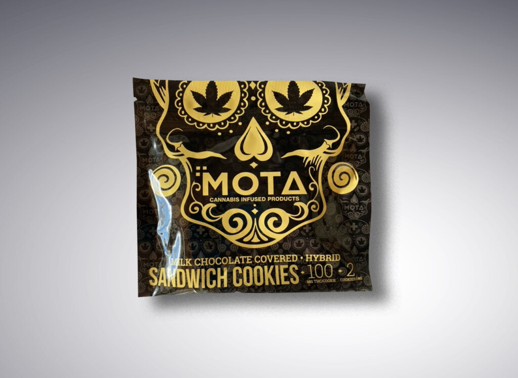 Mota Milk Chocolate Covered Sandwich Cookies - Mountain Meds